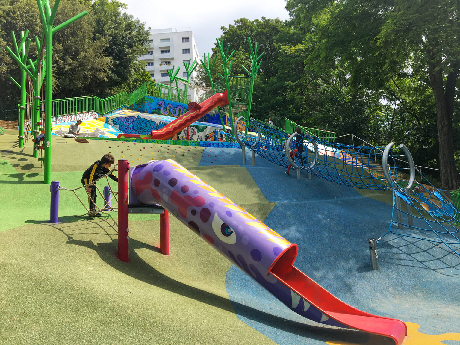 Retour en images : L'aire de jeux du Parc de Belleville à Paris - Land'Act